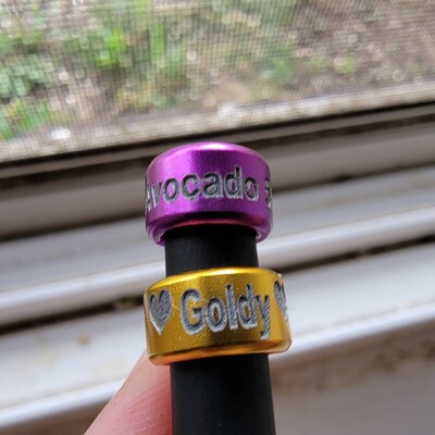 25 Closed Bird Leg Bands Aluminum Custom Laser Engraved in - Etsy