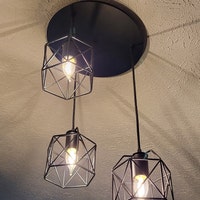 Multi-light Flush Fixture Ceiling Pendant Light Triple Light Chandelier ...