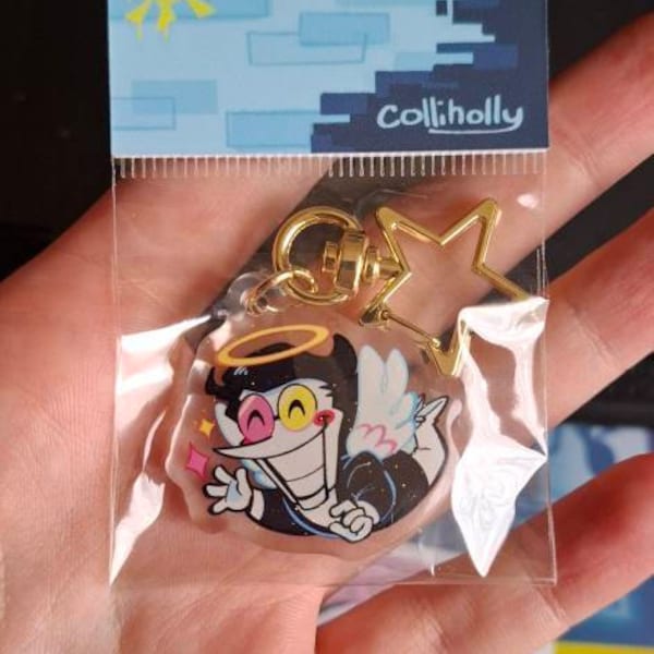 Spamton Deltarune Angel Glitter Keychain Epoxy Charm 1.5in. - Etsy Canada