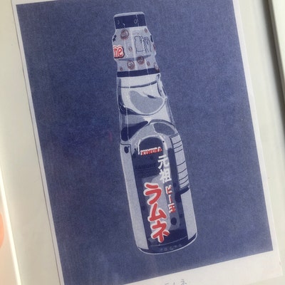 Japanese Drinks Risograph Trio - Etsy
