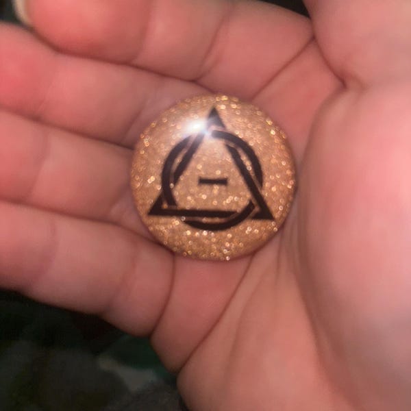 Therian Pride Sparkly Pin Badge, Holographic Badge, Otherkin Accessory ...