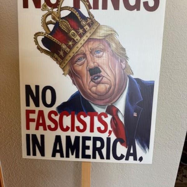 Hands off Our Democracy, Fight Oligarchy Foam Board Sign, Protest Sign ...