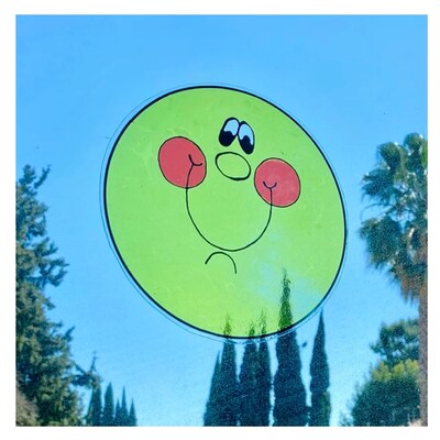 Starry Night WINDOW CLING Suncatcher Faux Stained Glass - Etsy