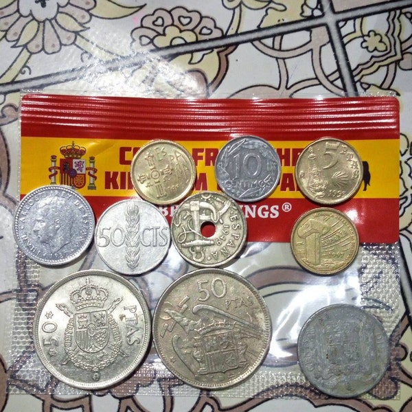Spanish Coin Collection: 1940-1995 Pesetas & Centimos - Etsy