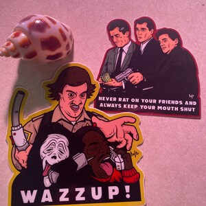 Scary Movie Sticker Funny Horror Stickers Wazzup Collectible - Etsy