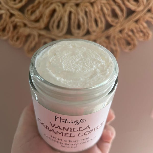 SANDALWOOD VANILLA Triple Butter Whipped Body Cream, Essential Oils ...