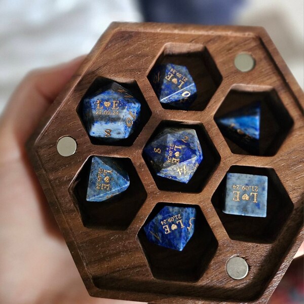 Engraved RPG Gaming Dice Box - Dice Box and Tray, Dice Vault for RRG ...