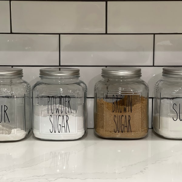 Custom Rae Dunn Inspired Decals-rae Dunn Inspired-kitchen Decals ...