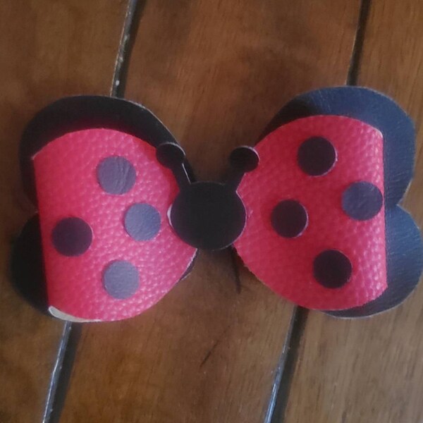 Ladybug Bow Template SVG, Ladybird Bow SVG, Lady Bug Felt Bow PDF ...