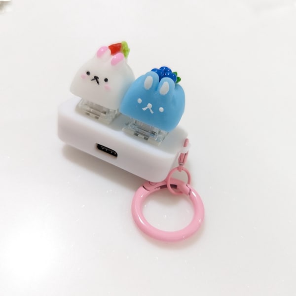 Artisan Cute Sparkly Y2K Tamagotchi Resin Backlit Keycaps, Kawaii ESC ...