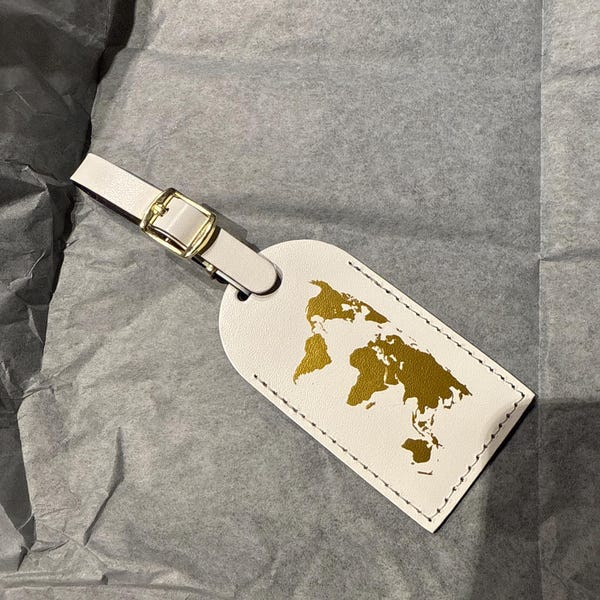 World Map Luggage Tags Wedding Favors - Travel Gifts, Bridesmaid Gift ...
