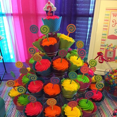 Crayon Cake & Cupcake Toppers Birthday Party Back to School - Etsy