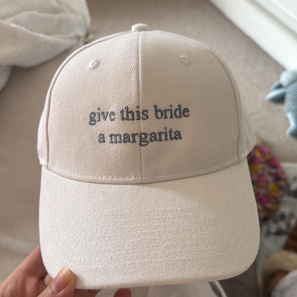 Personalised Slogan Baseball Cap - Custom Embroidered Text - Unisex Hat ...