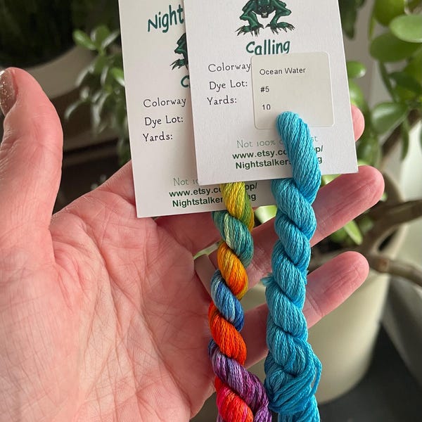 Gobo- June '24 Mystery Colorway, Hand Dyed Floss, Variegated Thread ...