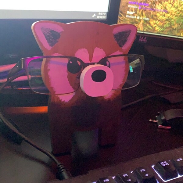 Red Panda Glasses Stand - Etsy