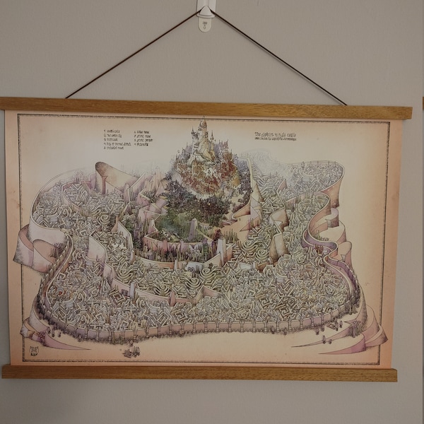 LABYRINTH Movie Map - Original Illustration - Etsy