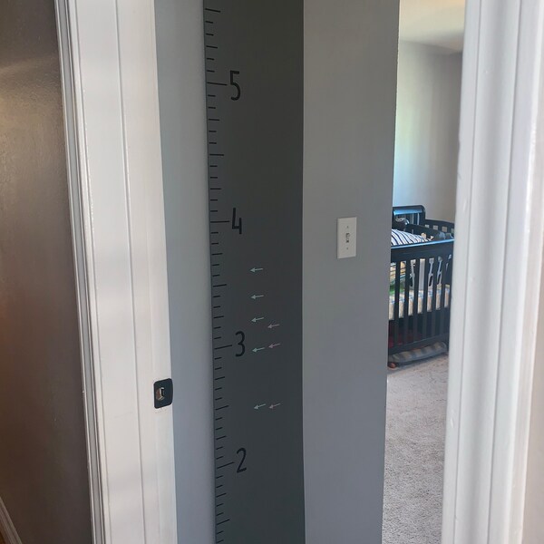 DIY Growth Chart Ruler Vinyl Decal Kit - Modern Style - Etsy