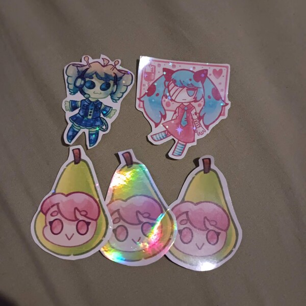Silly Teto Holographic Stickers | Synthv/utau (2 In.) - Etsy