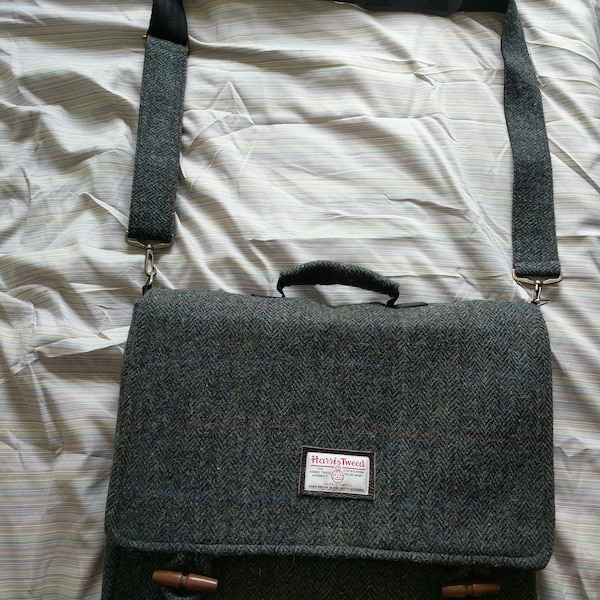Handwoven Harris Tweed Pure Wool Designer Traditional Herringbone ...