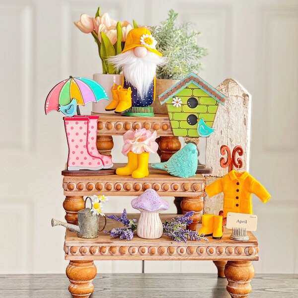 Mini Rain Hat and Umbrella - Mini Rain Accessories - Tiered Tray ...