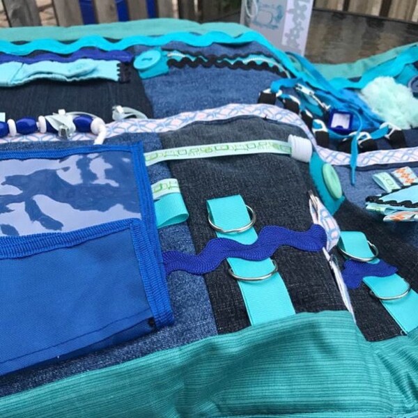 Dementia Fidget Blanket, Alzheimer' S Quilt, Dementia Christmas Gift ...