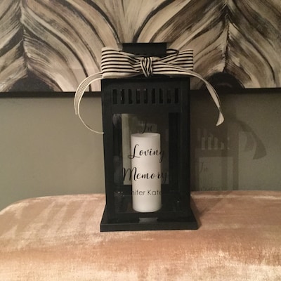 Personalized and Monogrammed Large Lanterns black or White Available ...