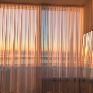 SWEDISH LINEN CHECK Flat Shades With Chain Mechanism Linen | Etsy