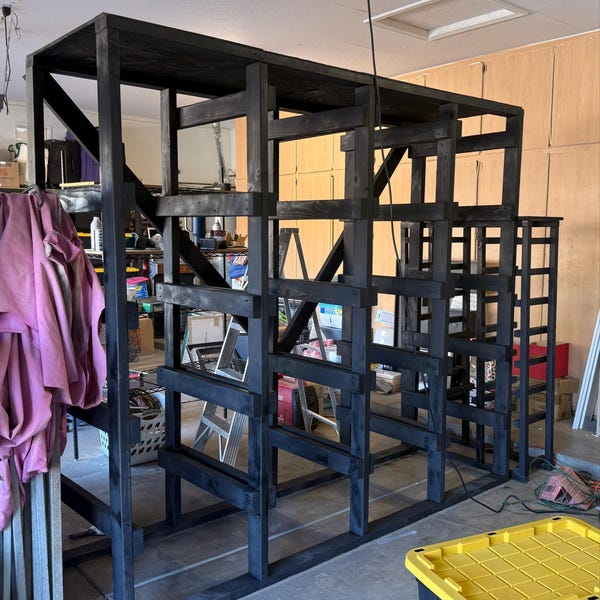 27 Gallon Tote Rack Plans, Custom Rack Configurator, Tote Garage ...