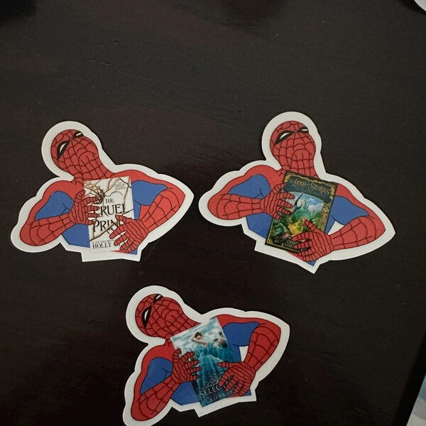 Spidey Book Stickers - Etsy