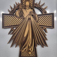 Divine Mercy Multilayer SVG/ Divine Mercy Cut File/ 3D Layer/ Plywood ...