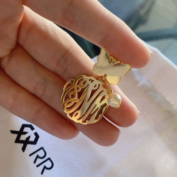 Sterling Silver Personalized Name Hoop Earrings - Etsy