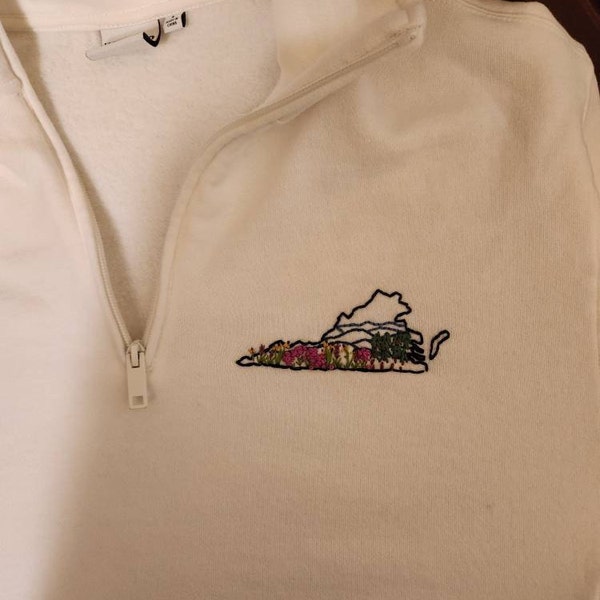 Virginia Embroidery Pattern - PDF Instant Download - Pattern and Stitch ...