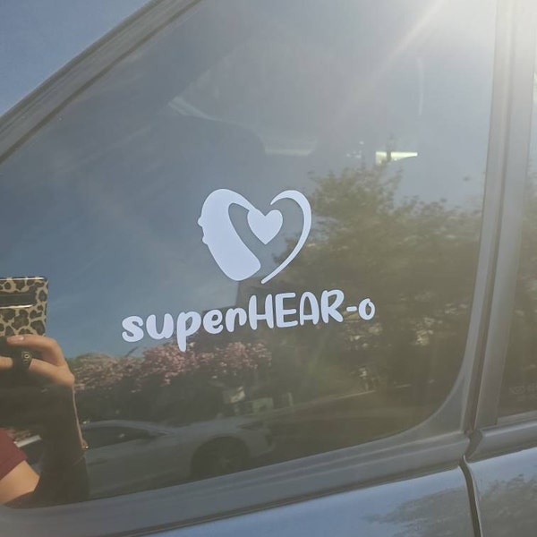 Cochlear Implant Decal Sticker, Hearing Aids, Baha, Kanso, ASL With ...