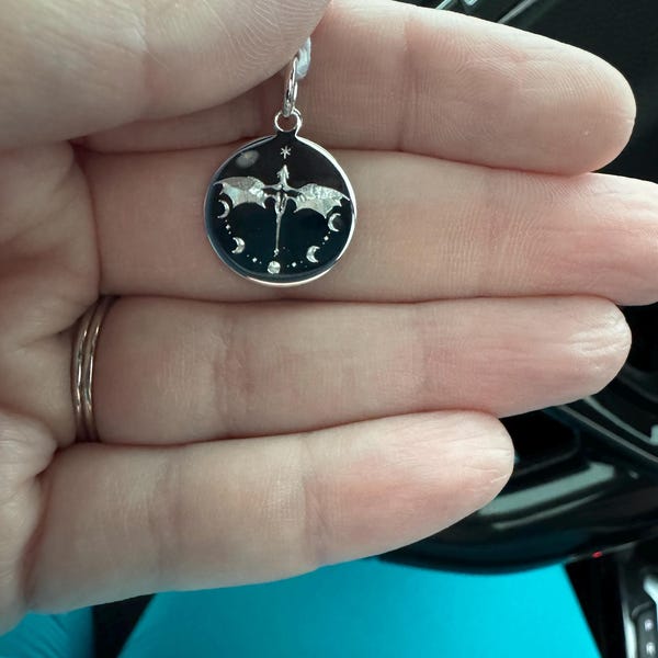 Sacred Feminine Jewelry MOON CYCLE Pendant 17mm Moon Phases Necklace ...