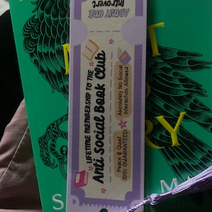 Romantasy and Romance Reader Ticket Bookmarks Gift for Book Lovers ...