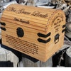 Small Treasure Chest / Personalized Pyrography Treasure Chest / Wood ...