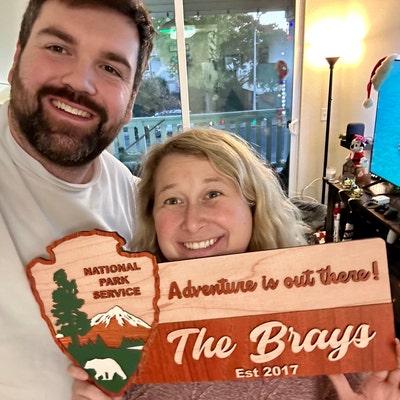 National Park Welcome Sign 3D, Personalized National Park Sign, Custom ...