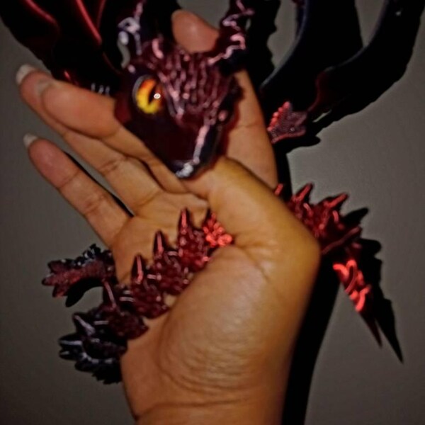 Articulated Winged Dragon – Stunning 3D Printed Flying Dragon Toy With ...