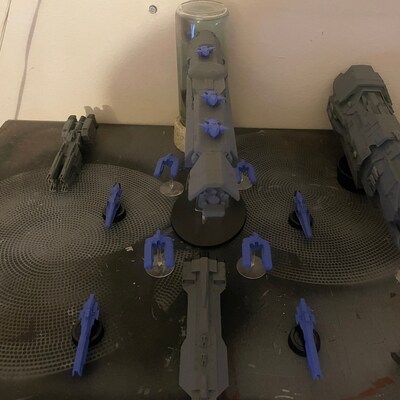 Set of 8 Twin-barreled 50MM Turret Guns for UNSC Ships Like Forward ...