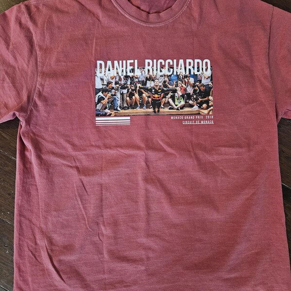 Comfort Color Daniel Ricciardo Tshirt Formula One Tee Daniel Ricciardo ...