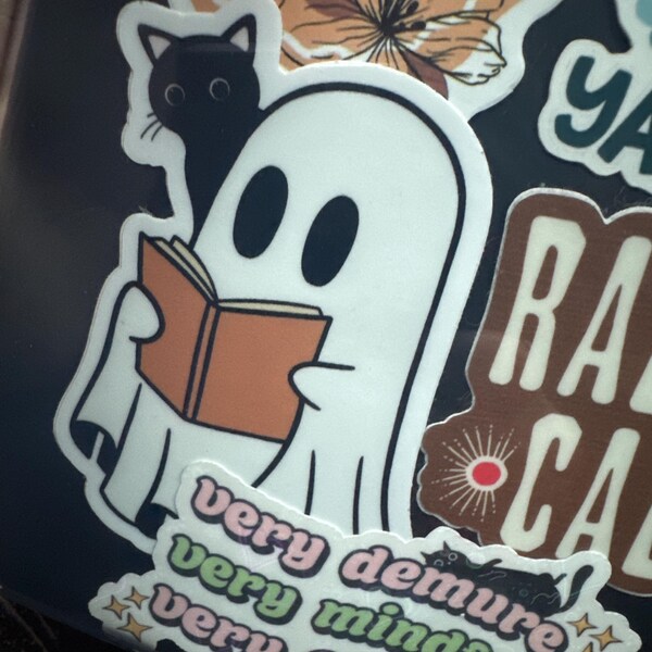 Cowboy Ghost Sticker Pack, Sticker Bundle, Halloween Cute Ghost ...