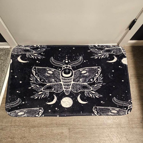 Sun and Moon Area Rug Blue Celestial Skies Floor Mat Clouds Bohemian ...