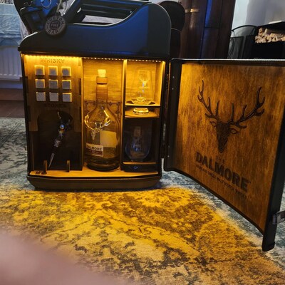 20 L Custom Jerry Can Mini Bar for a Gift, Chess Set Present for the ...