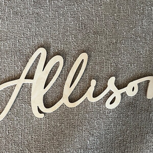 Large Wood Name Sign, Nursery Name Sign, Boho Nursery Sign , Above Crib ...