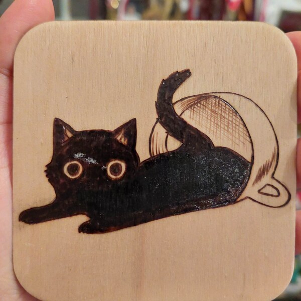 Ballerina Pyrography Art, Statement Wall Hanging on Wood, Ballet Pose ...