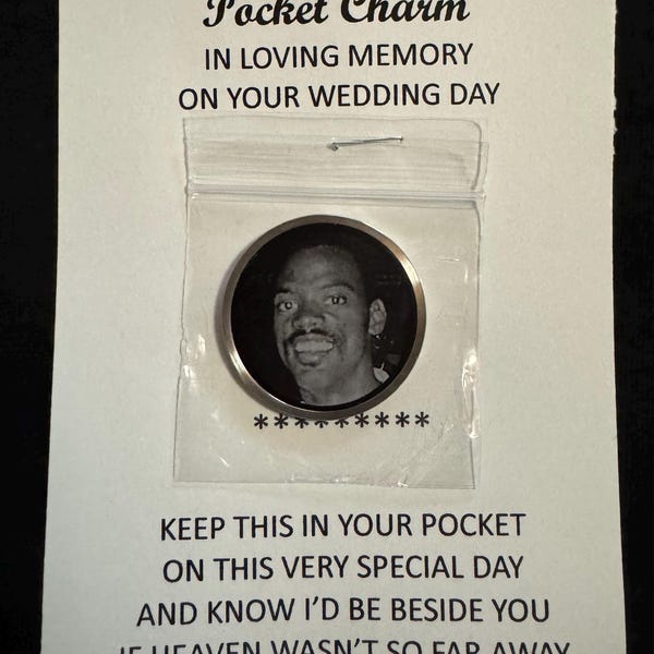 Personalized Laser Engraved in Loving Memory Photo Pocket Coin - 1-3/8 ...