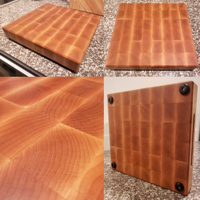 Face Grain Wood Cutting Board Made With Multiple Woods. - Etsy