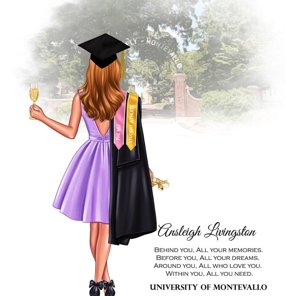 Graduation Gift for Her - Personalized Graduation Print - Personalized ...