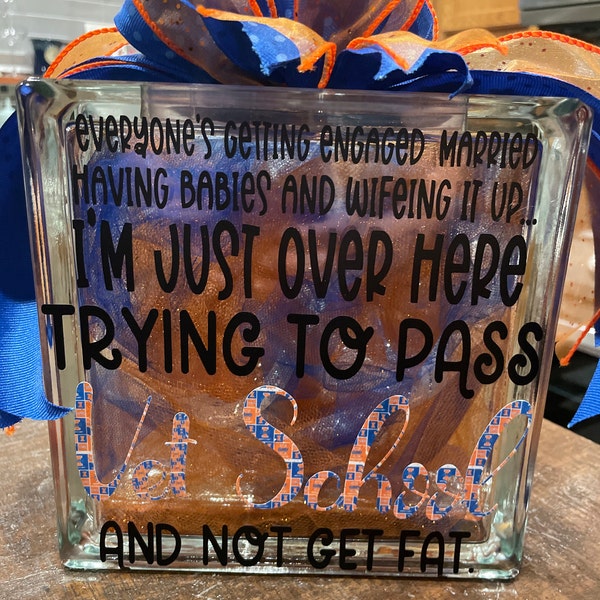 Glass Block Night Light - Etsy