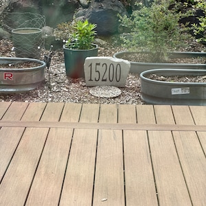 Custom Concrete Address Sign-custom Engraved Address Stone - Etsy